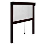 Retractable Bug Screen 39 in. x 67 in. Adjustable Width/Height Bronze ...