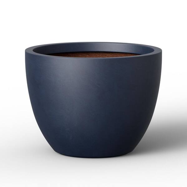 DurX-litecrete Enhanced Interior 15.5in. x 15.5in. Navy blue Tall Round ...