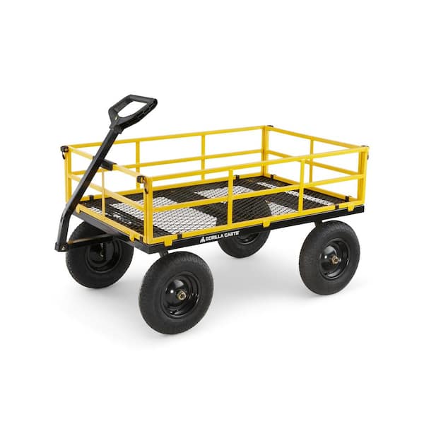 GORILLA CARTS 12 cu. ft. Steel Garden Cart GCG-3452 - The Home Depot