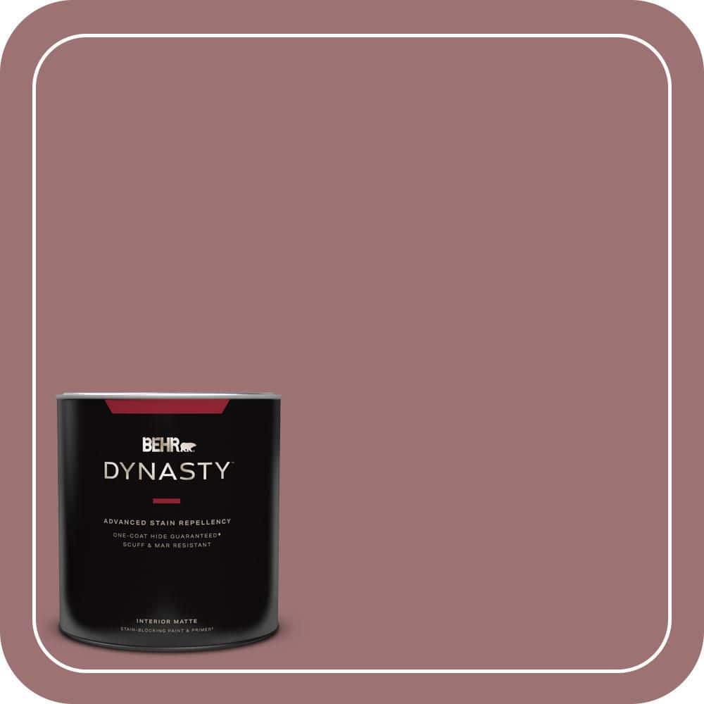BEHR DYNASTY 1 qt. #QE-05 Regal Rose Matte Interior Stain-Blocking ...