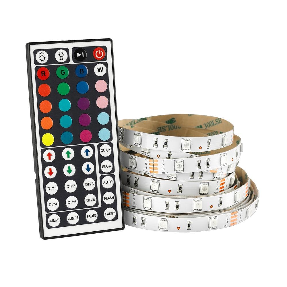 OVE Decors Indoor LED Tape 32.8 ft. Plug-In Integrated Mini LED String ...