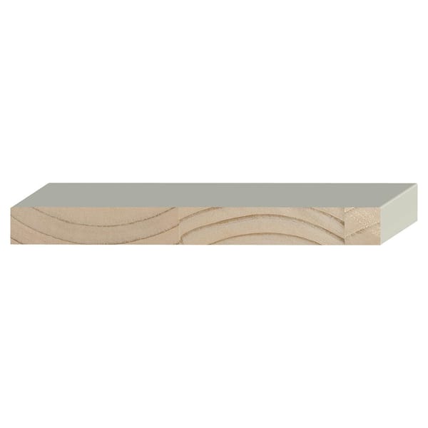 1 in. x 8 in. x 16 ft. S1S2E Pressure-Treated Primed Pine Lumber Board ...