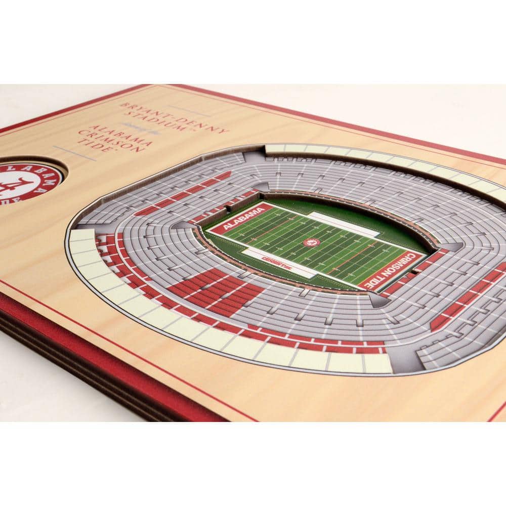 Buy NCAA Alabama Crimson Tide 3D StadiumViews Desktop Display - Bryant ...