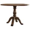Best Master Furniture Alice 42 in. Brown Round Dining Table ALICBT ...
