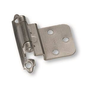Youngdale Chrome #4 3/8 in. Lip Inset Non-Wrap Self-Closing Hinge-54. ...
