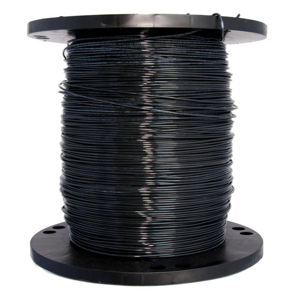 Southwire 2500 ft. 14 Black Stranded CU THHN Wire 22955906 - The Home Depot