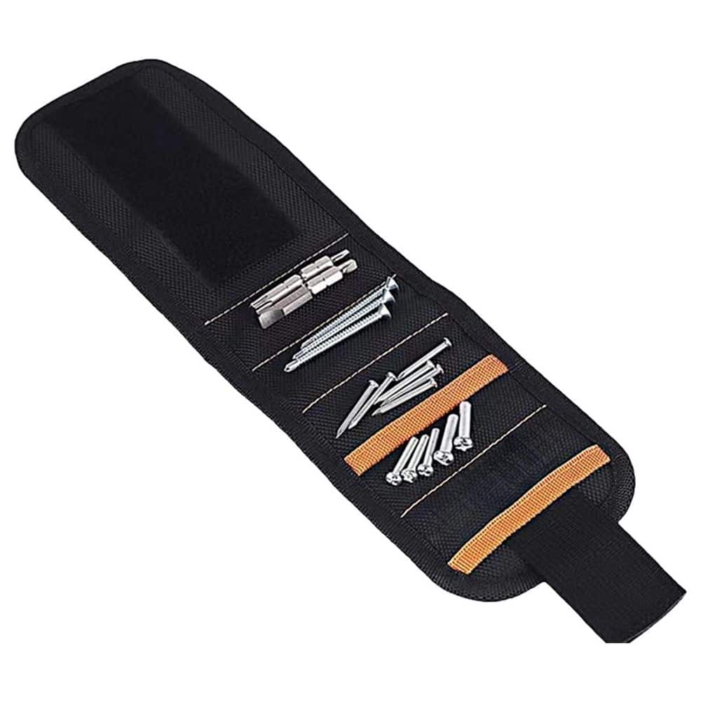 Black Nylon Magnetic Wristband Tool Accessory for Screws Nails Drill ...