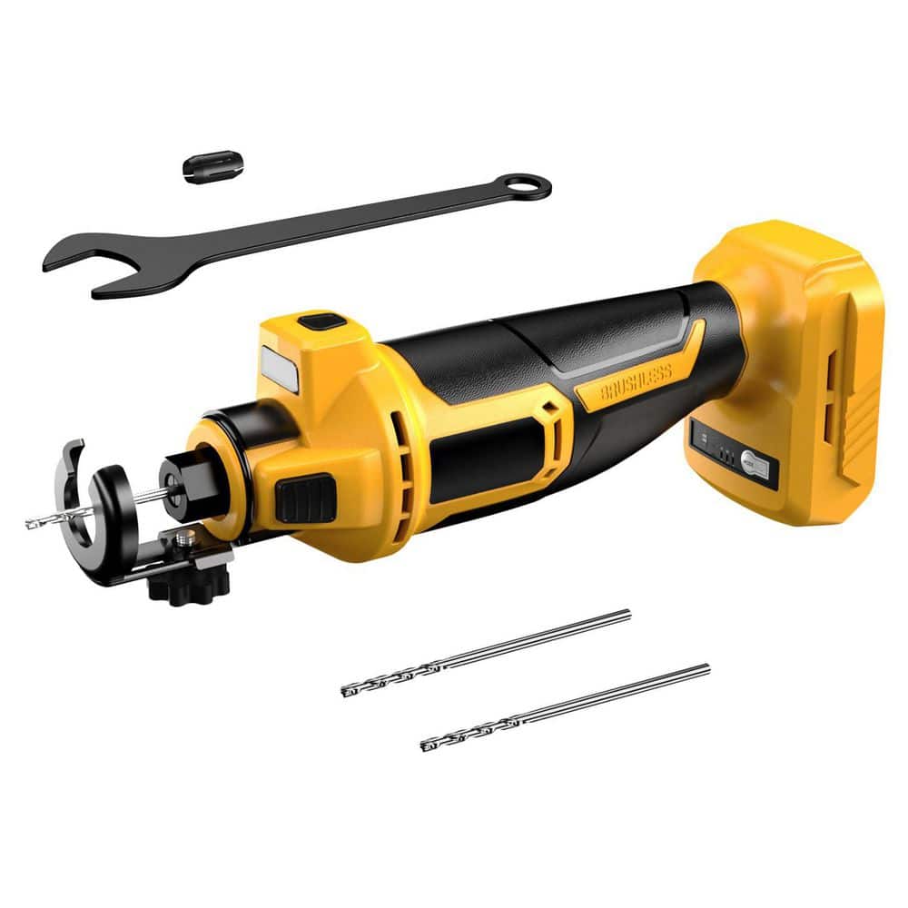 Cordless Drywall Cut-Out Tool 3 Speed Adjustable Brushless Rotary Saw ...