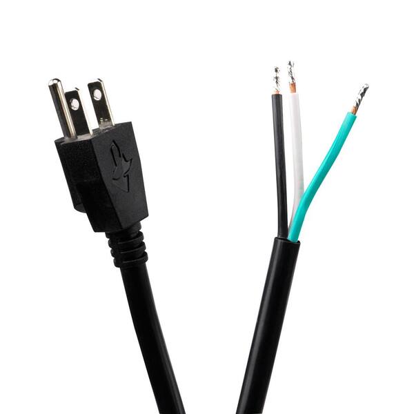 Husky 9 ft. 14/3 Medium Duty Indoor Black Power Tool Cord FSEX47 - The ...