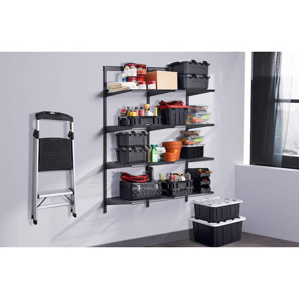 Everbilt Shelving EVERBILT 90676 1 Tier Plastic And Steel Closet