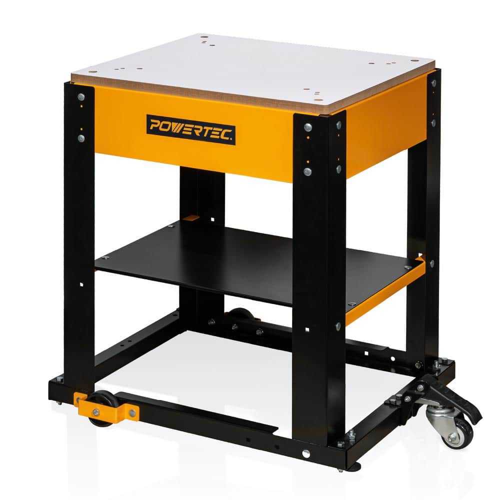 ‎POWERTEC Planer Stand 23-1/16 in. x 20-1/8 in. x 29.5 in. with Rolling ...