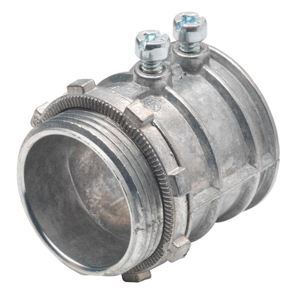 BRIDGEPORT 1-1/2 in. EMT Set Screw Connectors (10-Pack) 234-DC2 - The ...