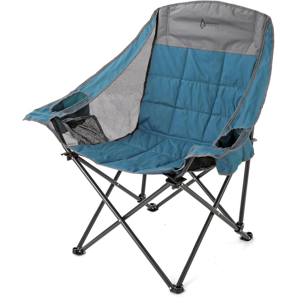 ARROWHEAD OUTDOOR Blue KKS0373U Oversized Folding Camp Chair KKS0373U ...