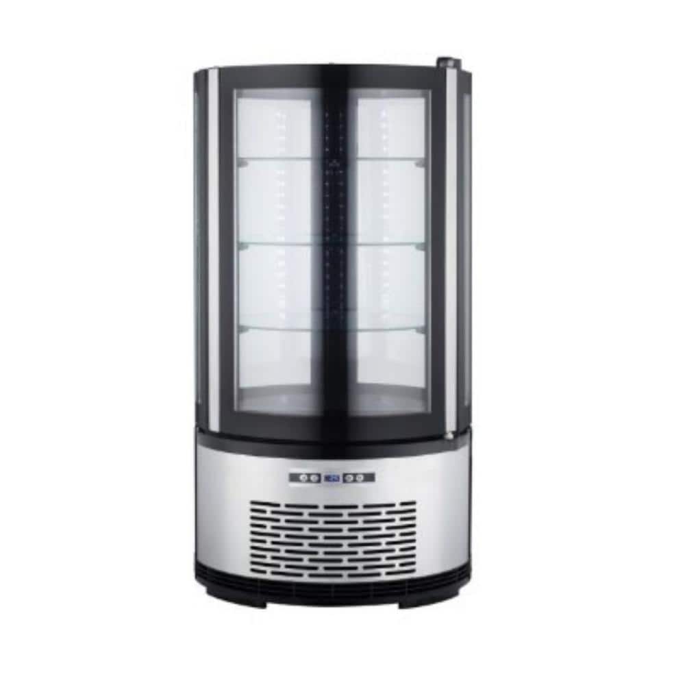 Cooler Depot 18.9 in. W 3.5 cu. ft. Commercial Countertop Curved Glass ...