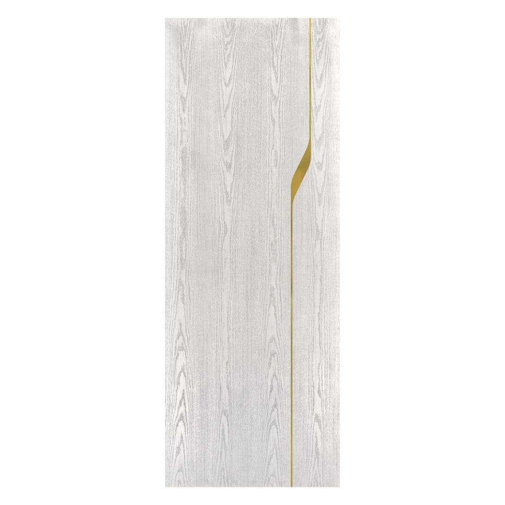 VILLAR HOME DESIGNS 30 in. x 84 in. Solid Core White Oak Natural Wood ...