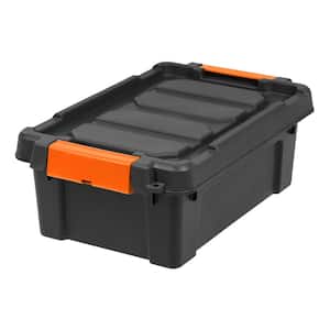 IRIS 12 gal. Heavy-Duty Stackable Storage Tote (Set of 4) 500153 - The ...