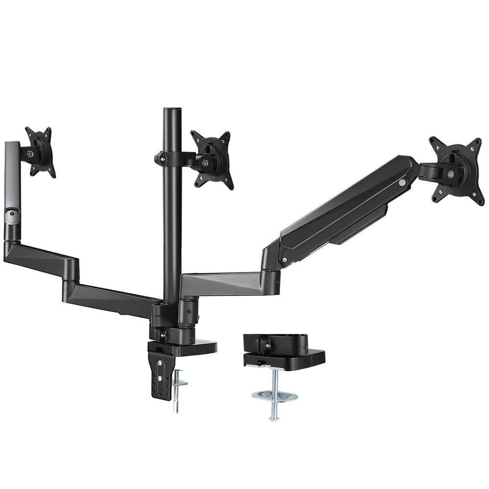 VEVOR Monitor Mount Triple Adjustable for 13-27 in. Screens Fully Gas ...