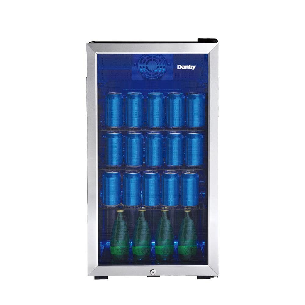 Danby 3.1 cu. ft. 17.5 in. 117-Can Free-Standing Beverage Cooler ...
