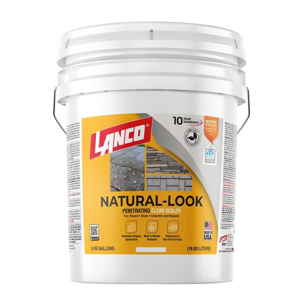 Lanco Natural Look 5 Gal. Interior/Exterior Clear Sealer for Concrete ...