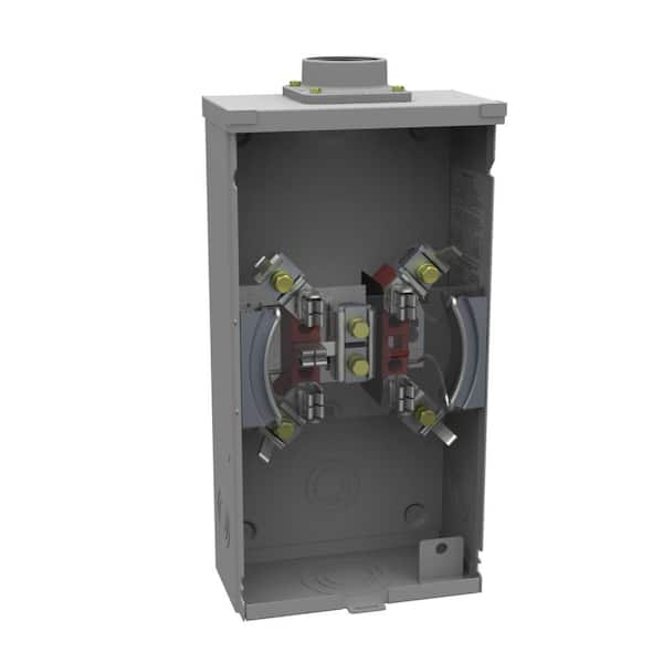 Milbank 200 Amp 5 Terminal Ringless Overhead Horn Bypass Meter Socket ...