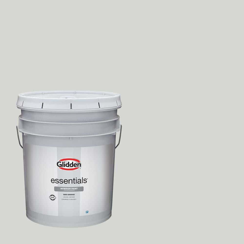 Glidden Essentials 5 gal. PPG1010-2 Fog Semi-Gloss Interior Paint ...