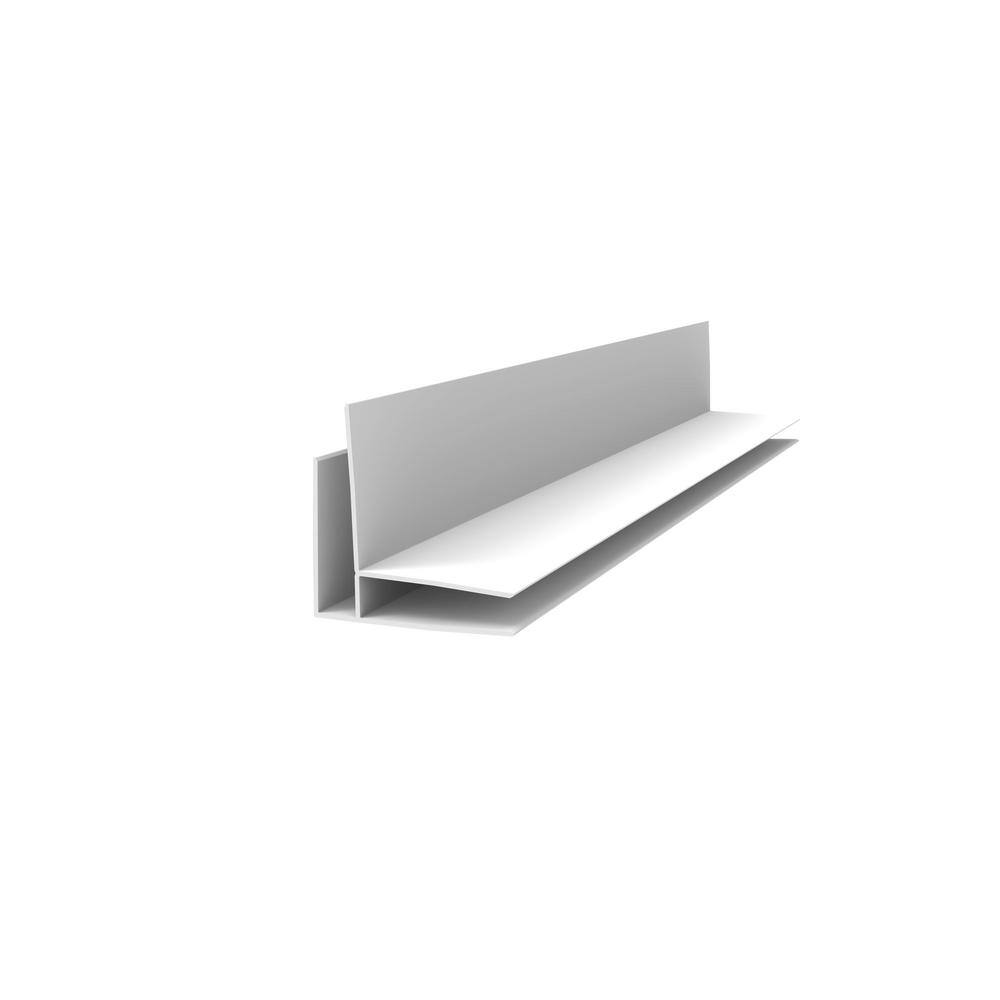 F-Trim 4 in. H x 5 in. W x 96 in. D Slatwall Accessory With Brackets in ...