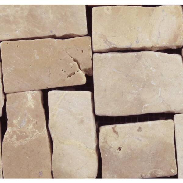 Reviews for TILE CONNECTION Block Mosiac Tile Sample Color Tan 4 in. x ...