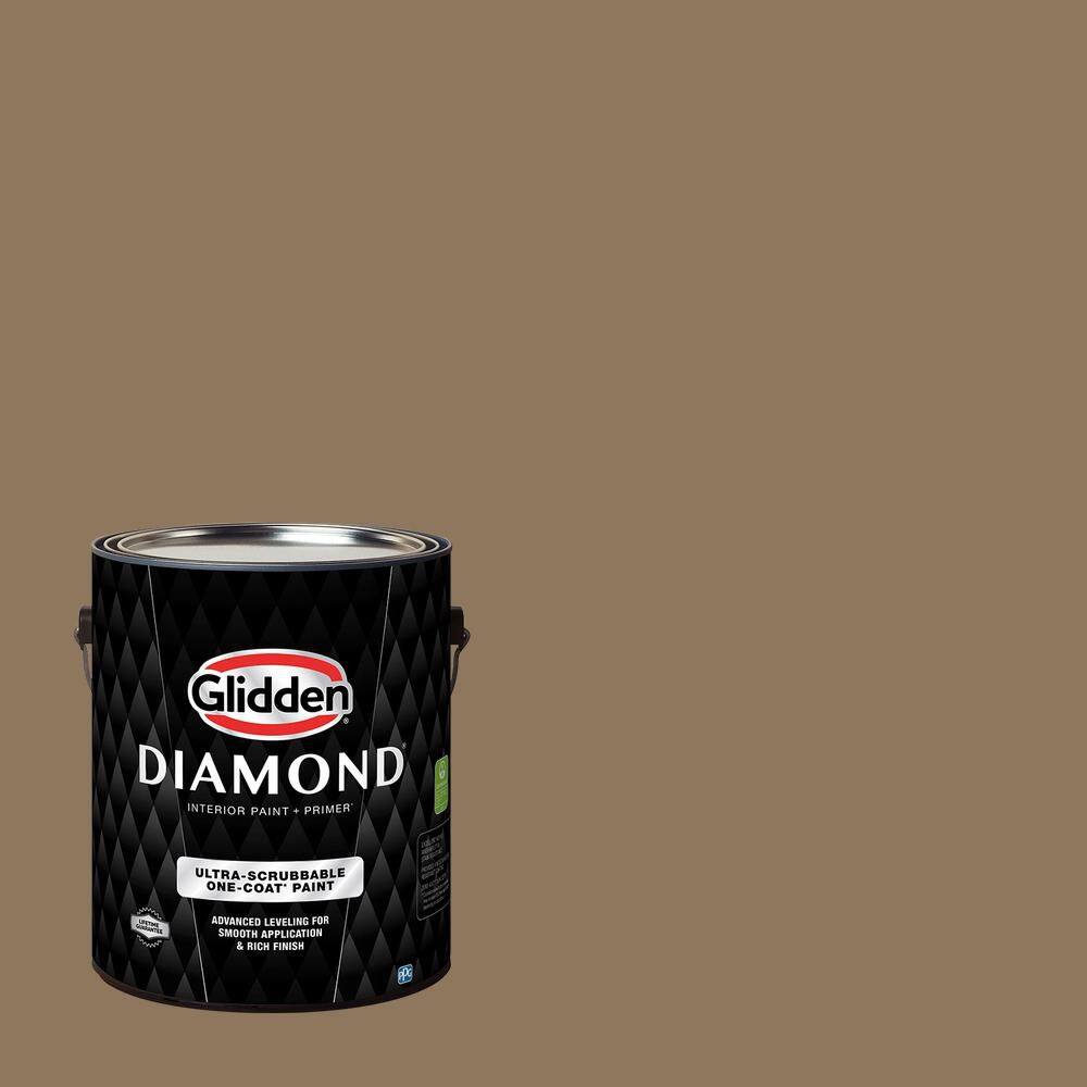 Glidden Diamond 1 gal. PPG1085-6 Hat Box Brown Semi-Gloss Interior ...