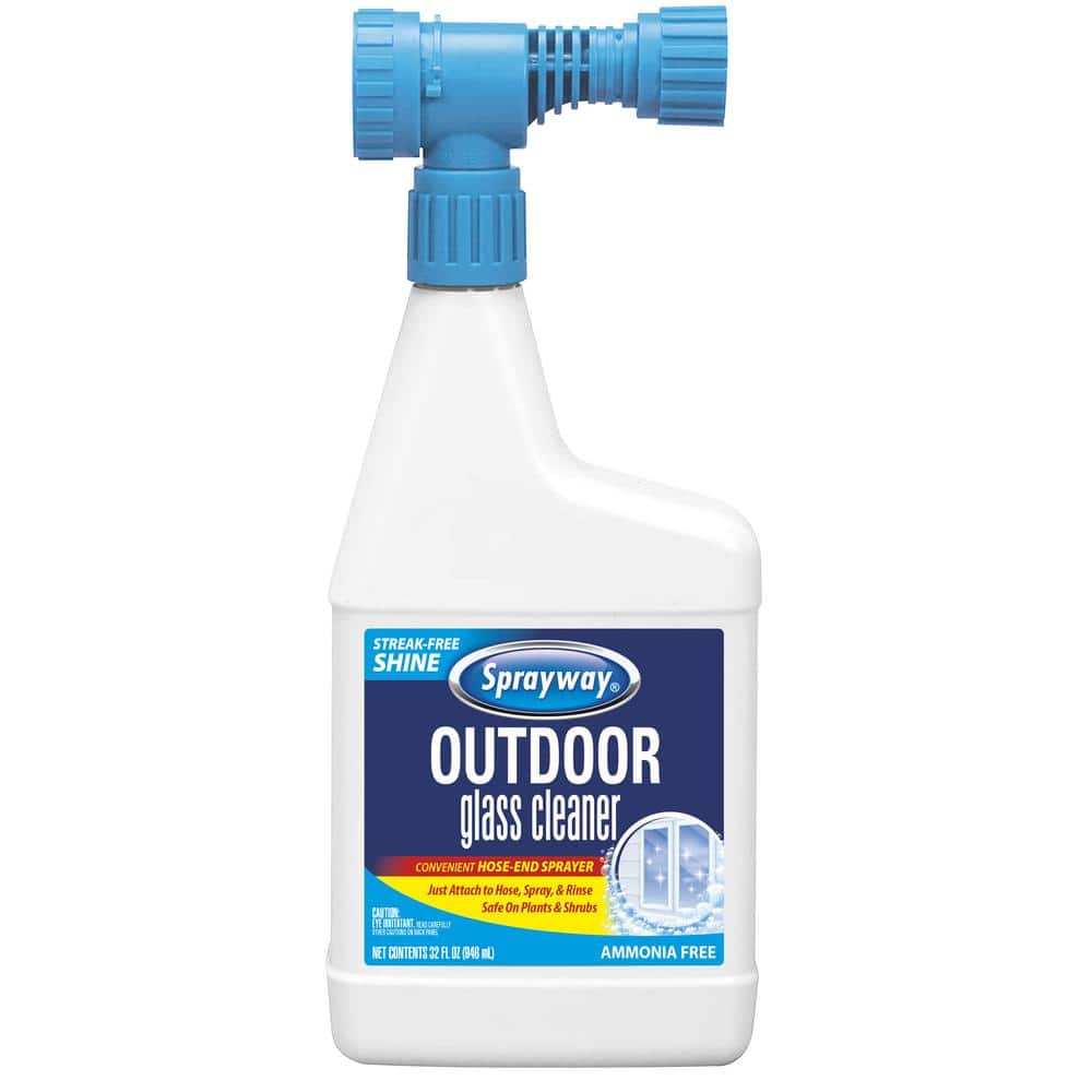 Sprayway 32 fl. oz. Outdoor Glass Cleaner Spray Bottle SW5033R - The ...