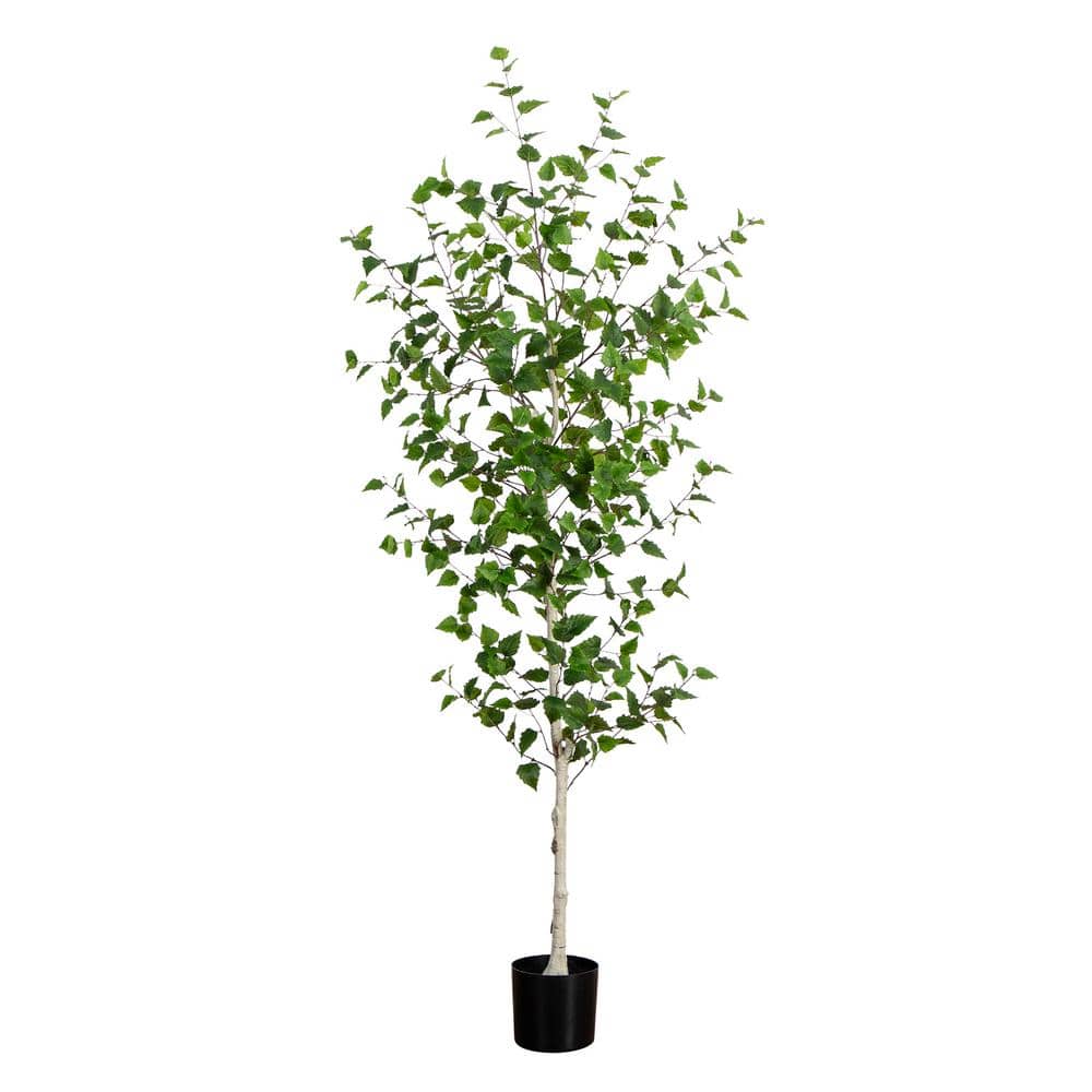 Nearly Natural 7 ft. Artificial Birch Tree T4992 - The Home Depot