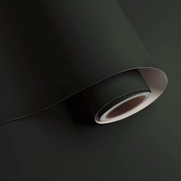Dark Green Solid Color Contact Paper Peel and Stick Wallpaper Roll Set ...