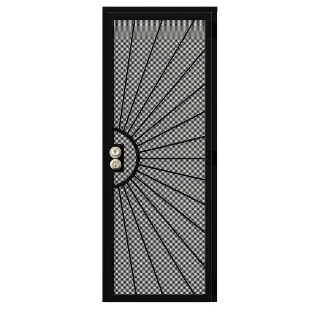 ARK DESIGN 32 in. x 80 in. Universal/Reversible Hinging Black Surface ...