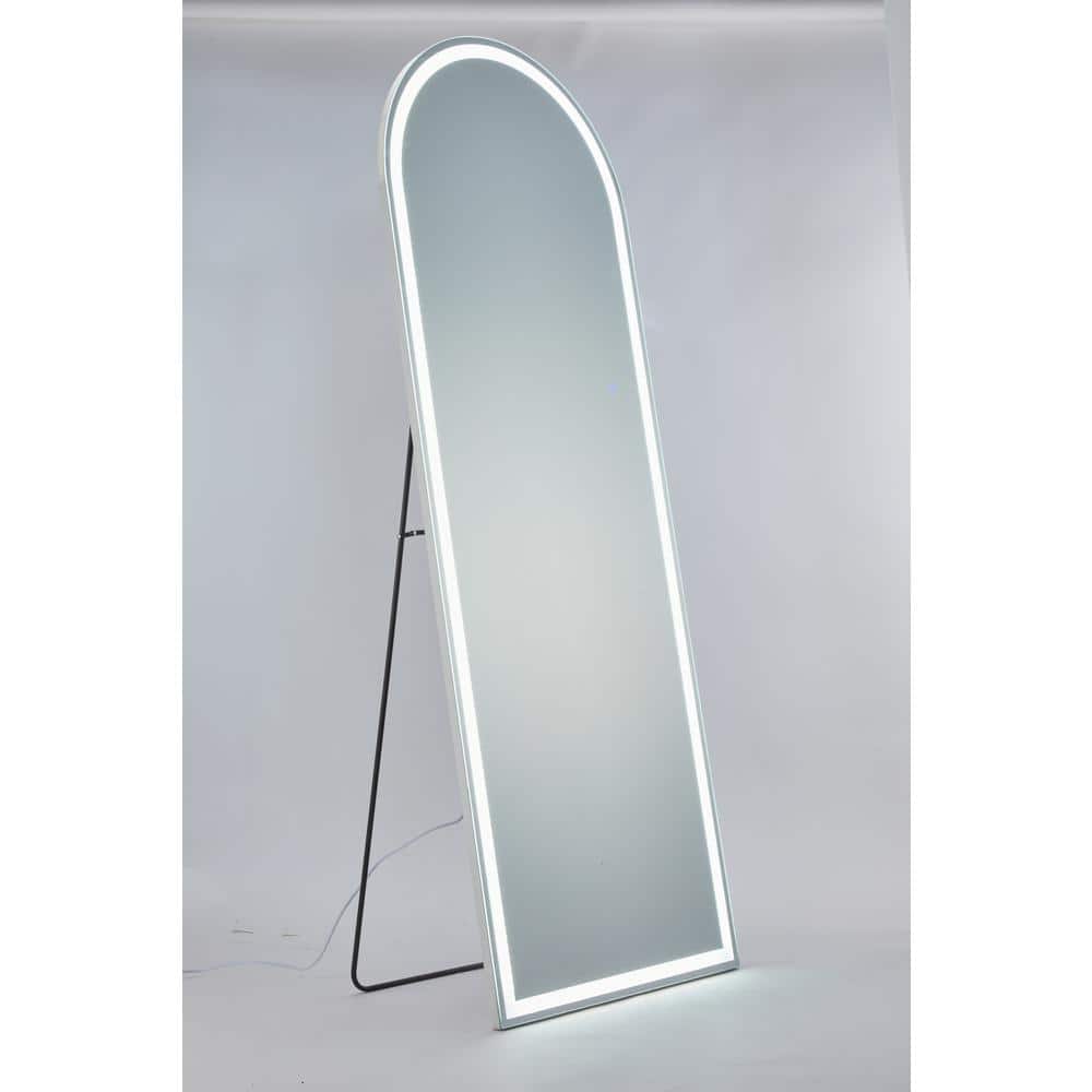 3-Color Lighting Rectangular Mirror with LED Lights, 71 in. H x 26 in ...