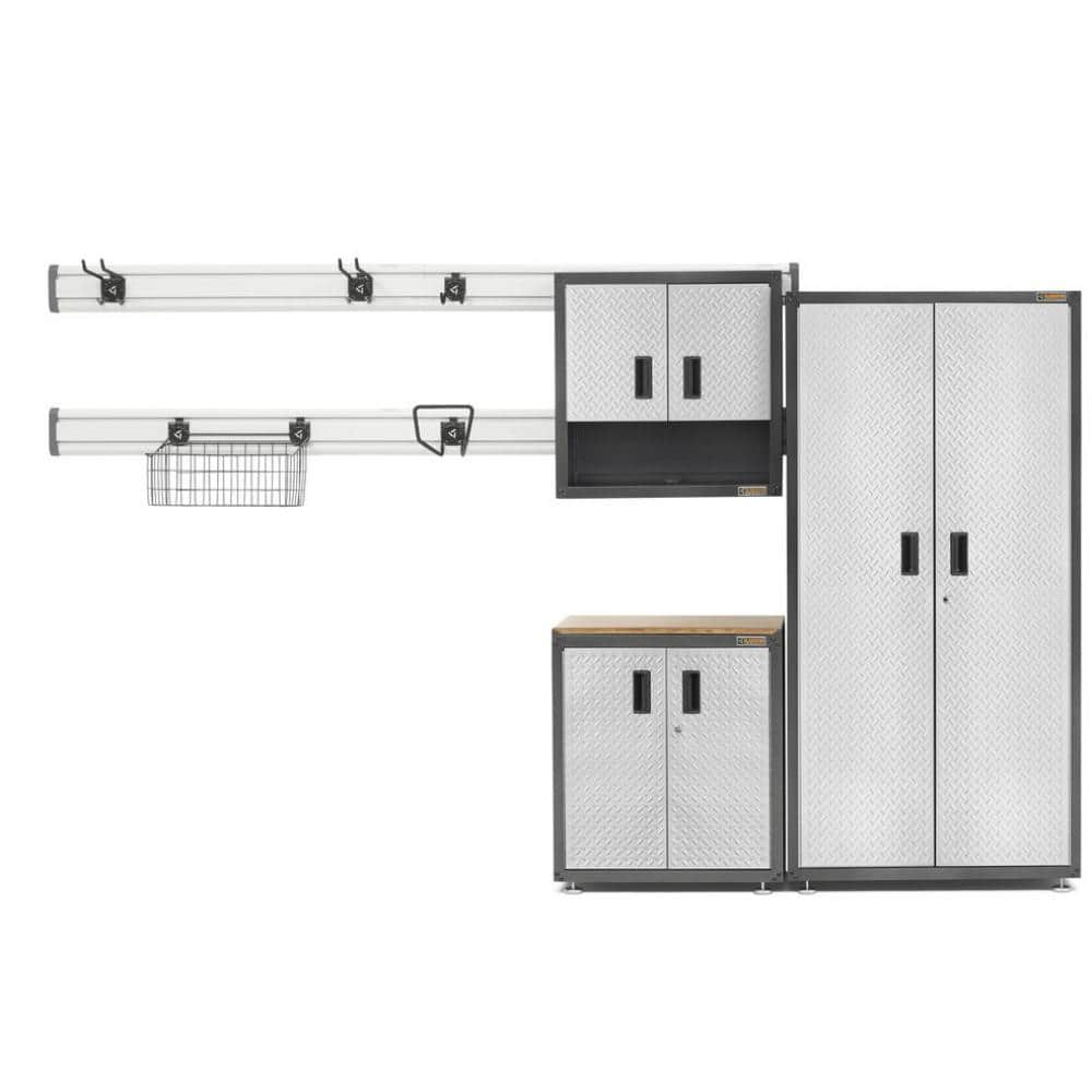 Gladiator Ready-to-Assemble 72 in. H x 64 in. W x 18 in. D Steel Garage ...