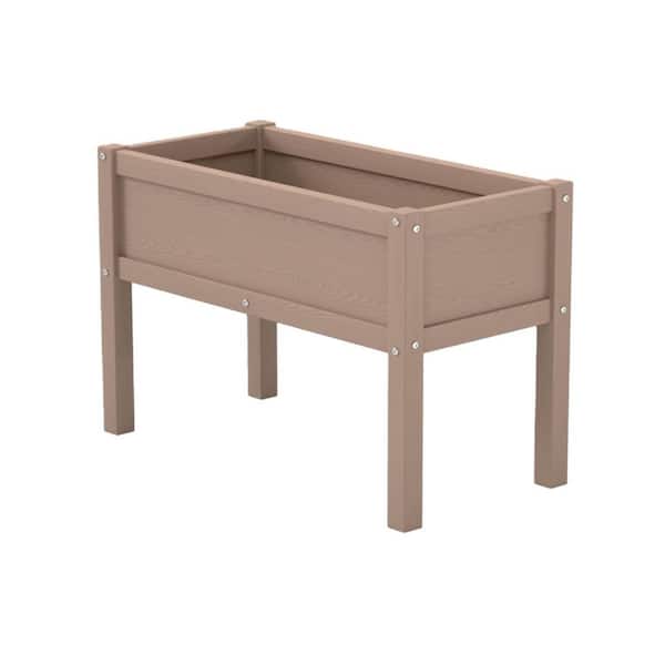 Plastic Elevated Garden Bed Kit with Self-Watering Planter Boxes with ...