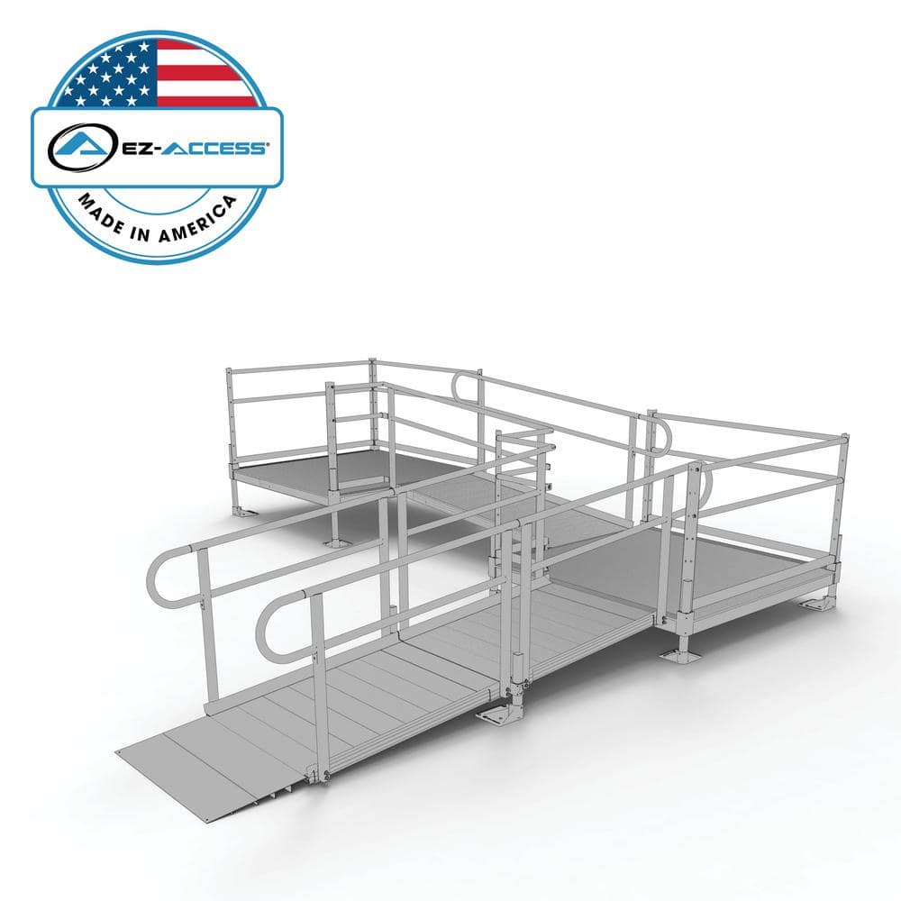 Reviews for EZ-ACCESS PATHWAY 14 ft. L-Shaped Aluminum Wheelchair Ramp ...