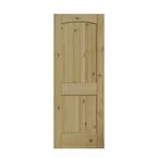 eightdoors 24 in. x 80 in. x 1-3/8 in. 6-Panel Clear Pine Solid Core ...