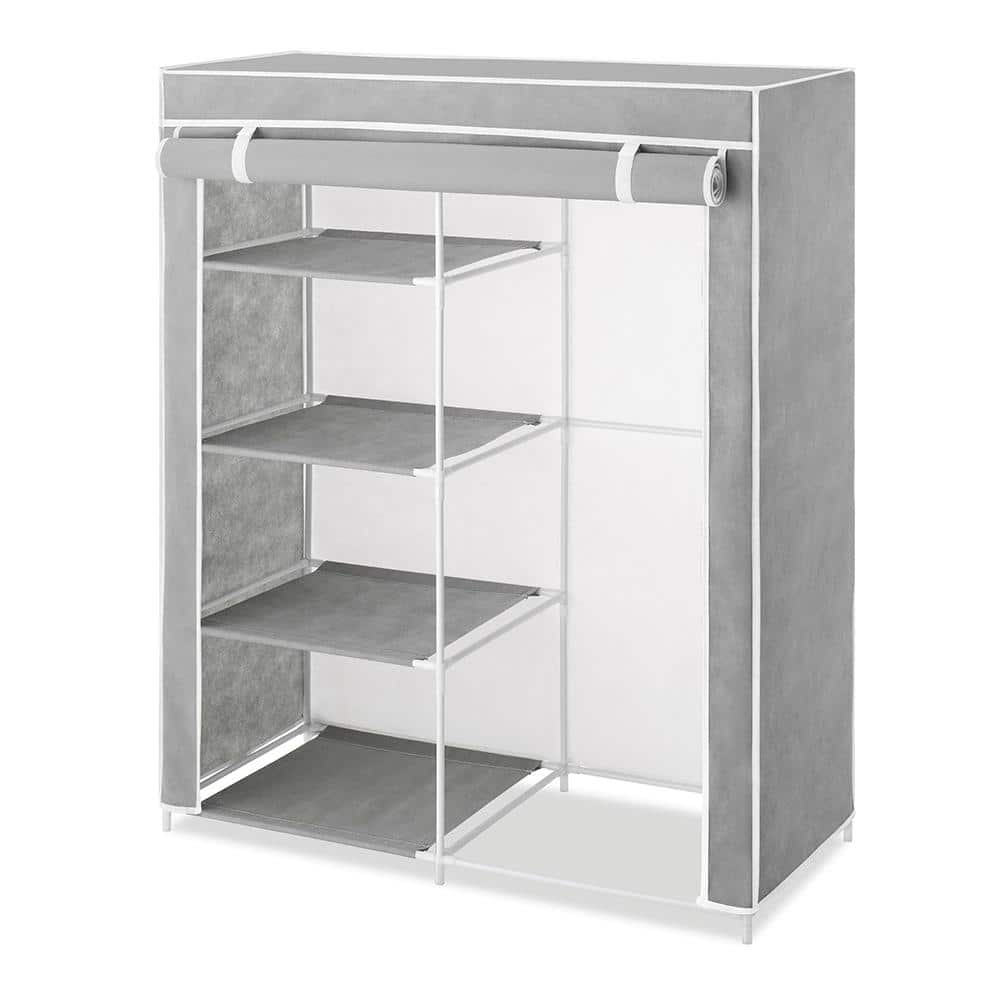 Whitmor Gray Portable Closet (34 in. W x 42 in. H) 6091-7151 - The Home ...
