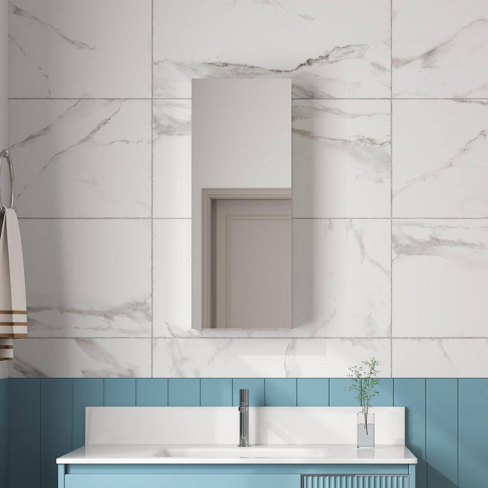 MEDUNJESS WYonder 12 in. W x 30 in. H Rectangular Aluminum Recessed ...