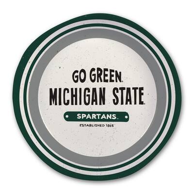 Magnolia Lane Michigan State Melamine Serving Tray 21808 - The Home Depot