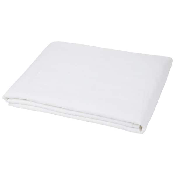HomeRoots 1-Ivory Solid Color Linen Full Fitted Sheet 2000520760 - The ...