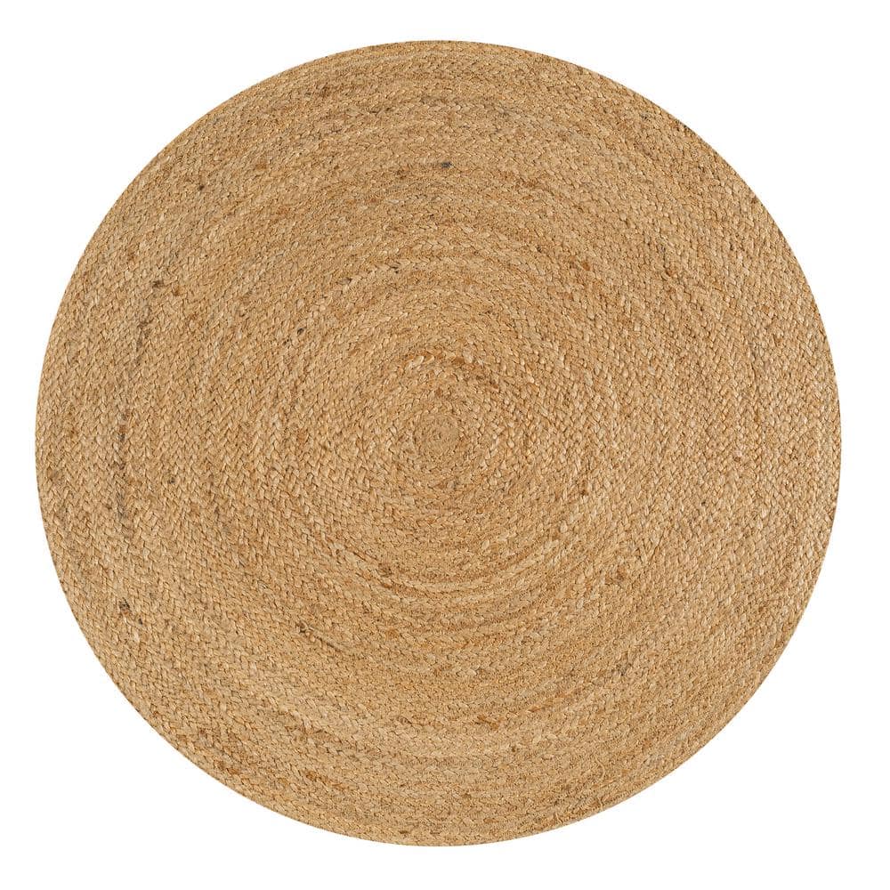 JONATHAN Y Soleil Round Natural Jute Braided Circle Natural 7' Round ...