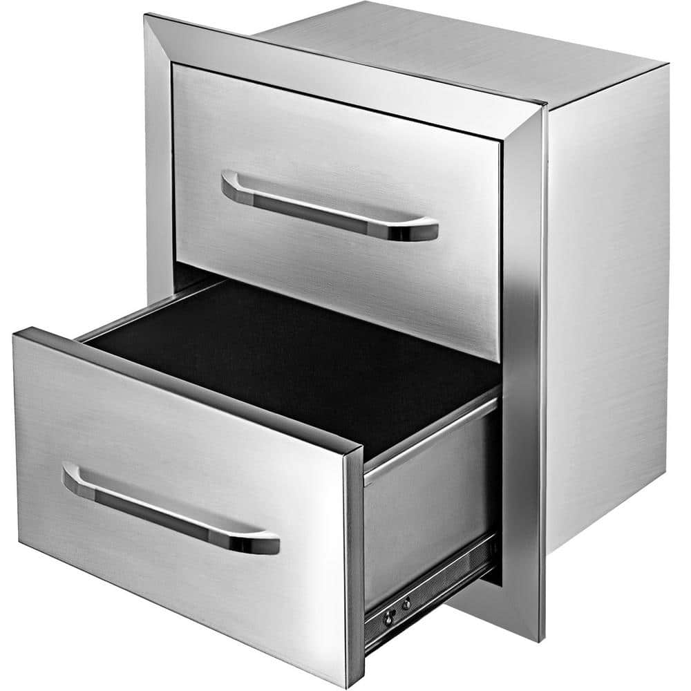 VEVOR 17.7 in. W x 20.5 in. H x 12.5 in. D Outdoor Kitchen Drawers ...