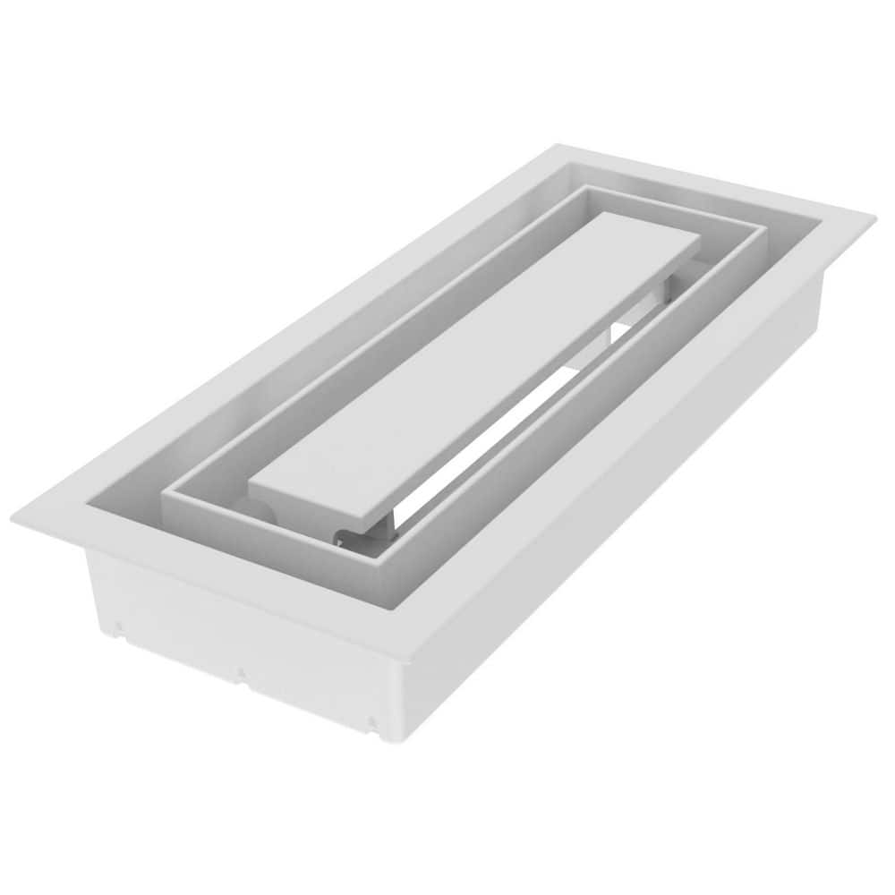 FITTES Framed Wall Vent [Lite+] 4 in. x 10 in. DWLITFR4X10WHT-HP - The ...