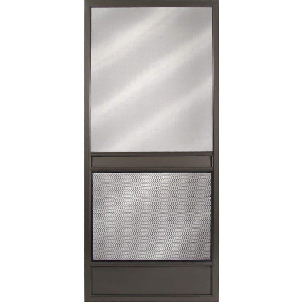 Columbia Mfg. 31 in. x 80 in. Steelbreeze Steel Bronze Hinged Screen ...