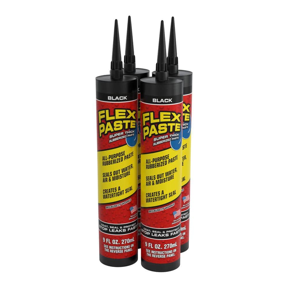 FLEX SEAL FAMILY OF PRODUCTS Flex Paste 9 fl. oz. Black All Purpose ...