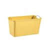 ClosetMaid 19.5 in. x 11 in. Yellow Wire Framed Fabric Bin 1626 - The ...