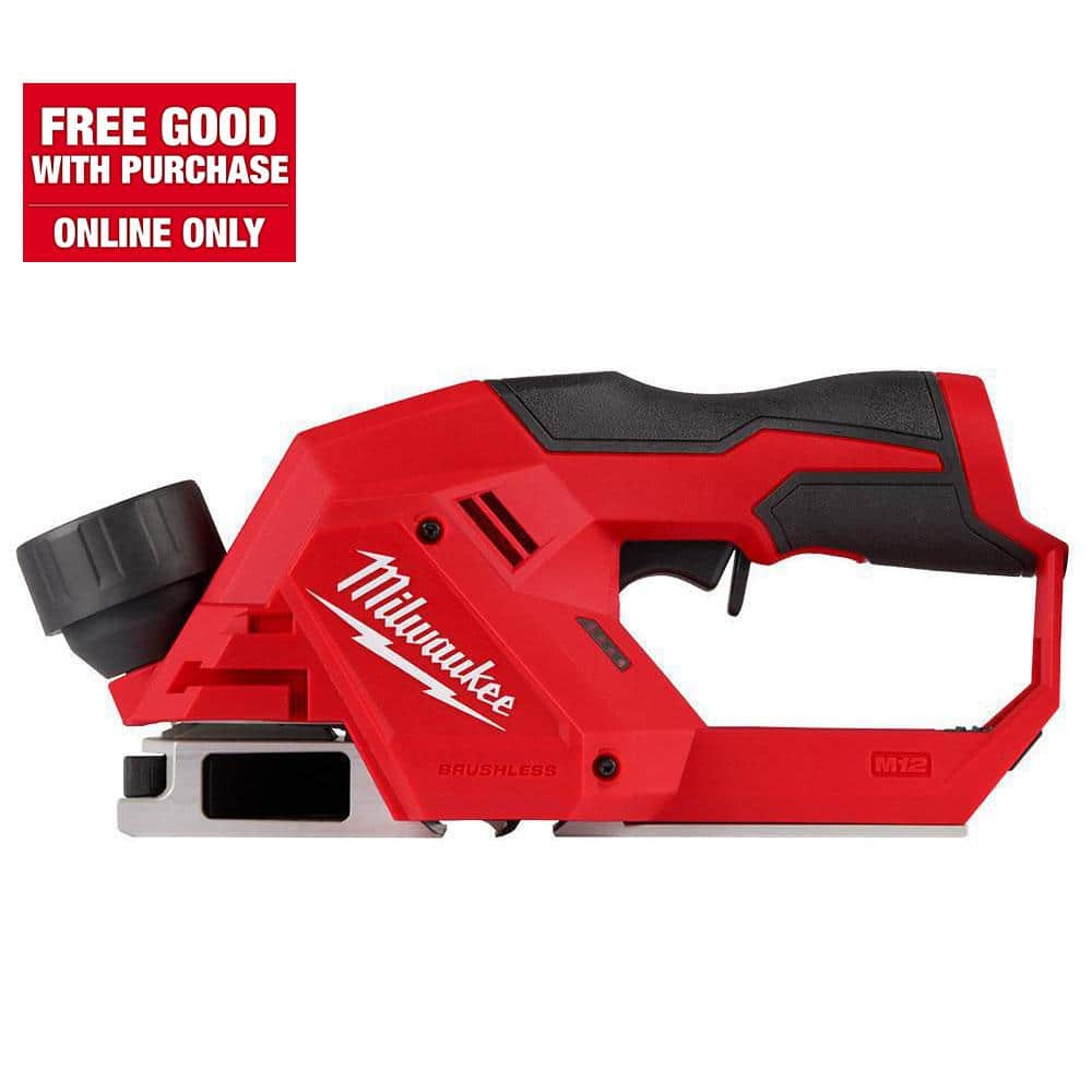 Milwaukee M12 12V Lithium-Ion Brushless Cordless 2 in. Planer (Tool ...