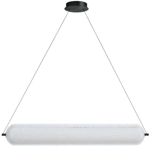 Dainolite Peri 36-Watt 1-Light Matte Black Shaded Integrated LED ...