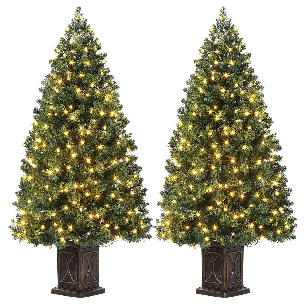 Have a question about 4.5 ft. Pre-Lit Artificial Christmas Tree-Spruce Christmas Tree with 300 ...